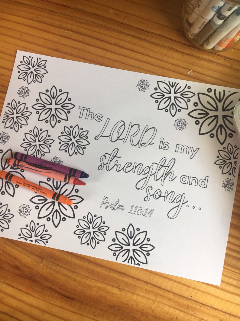 Bible Verse Coloring Pages, Color Scripture for All Ages, KJV ...