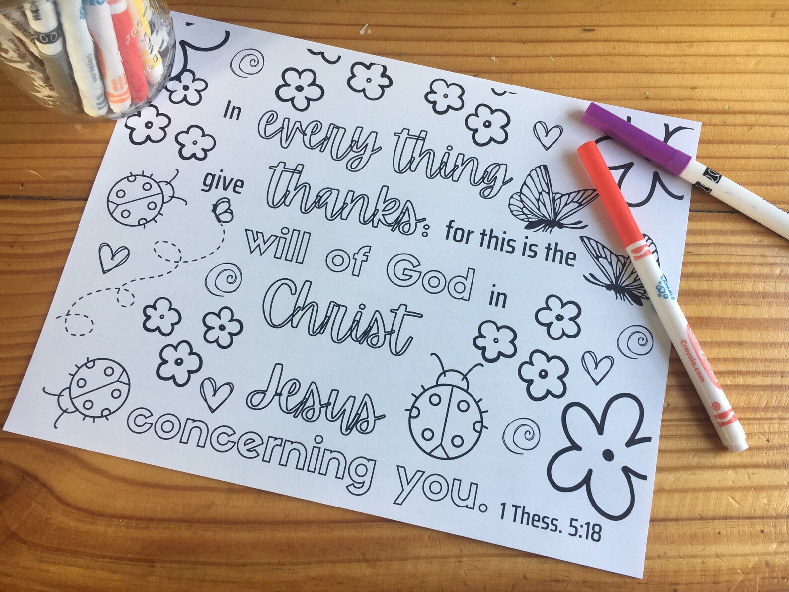 Bible Verse Coloring Pages, Color Scripture for All Ages, KJV ...