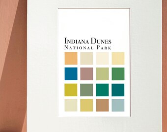 Minimalist Acadia National Park Color Palette DIGITAL PRINT - Etsy