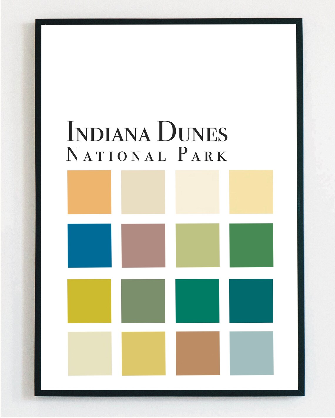 Minimalist Indiana Dunes National Park Color Palette *DIGITAL PRINT* - Etsy