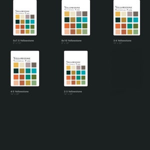 Minimalist Yellowstone National Park Color Palette *DIGITAL PRINT* - Etsy