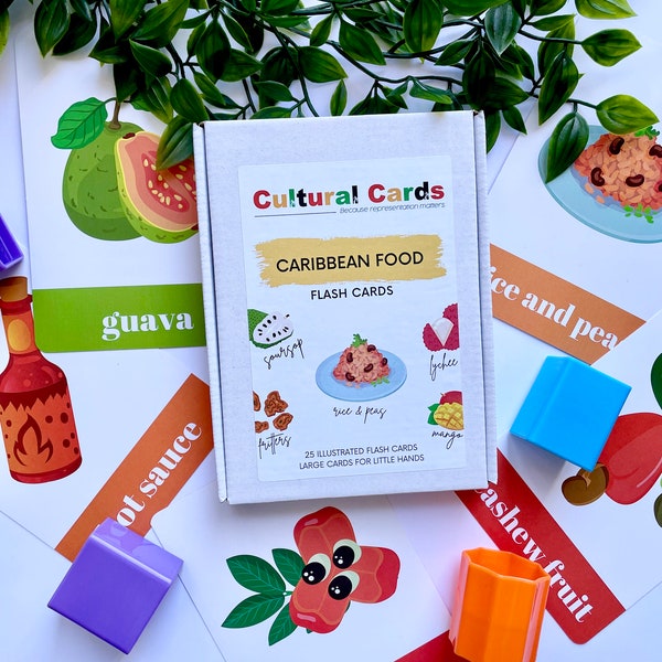 Caribbean Flash Cards - Etsy