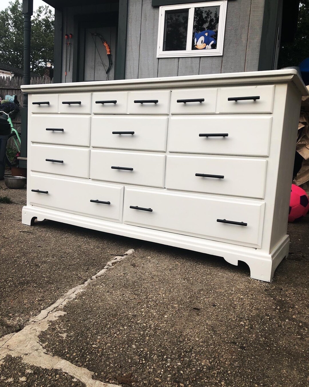 SOLD*** Vintage White 11 Drawer Dresser - Etsy