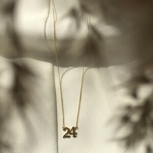 Custom Number Necklace, Number Pendant, Lucky Number Necklace, Number ...