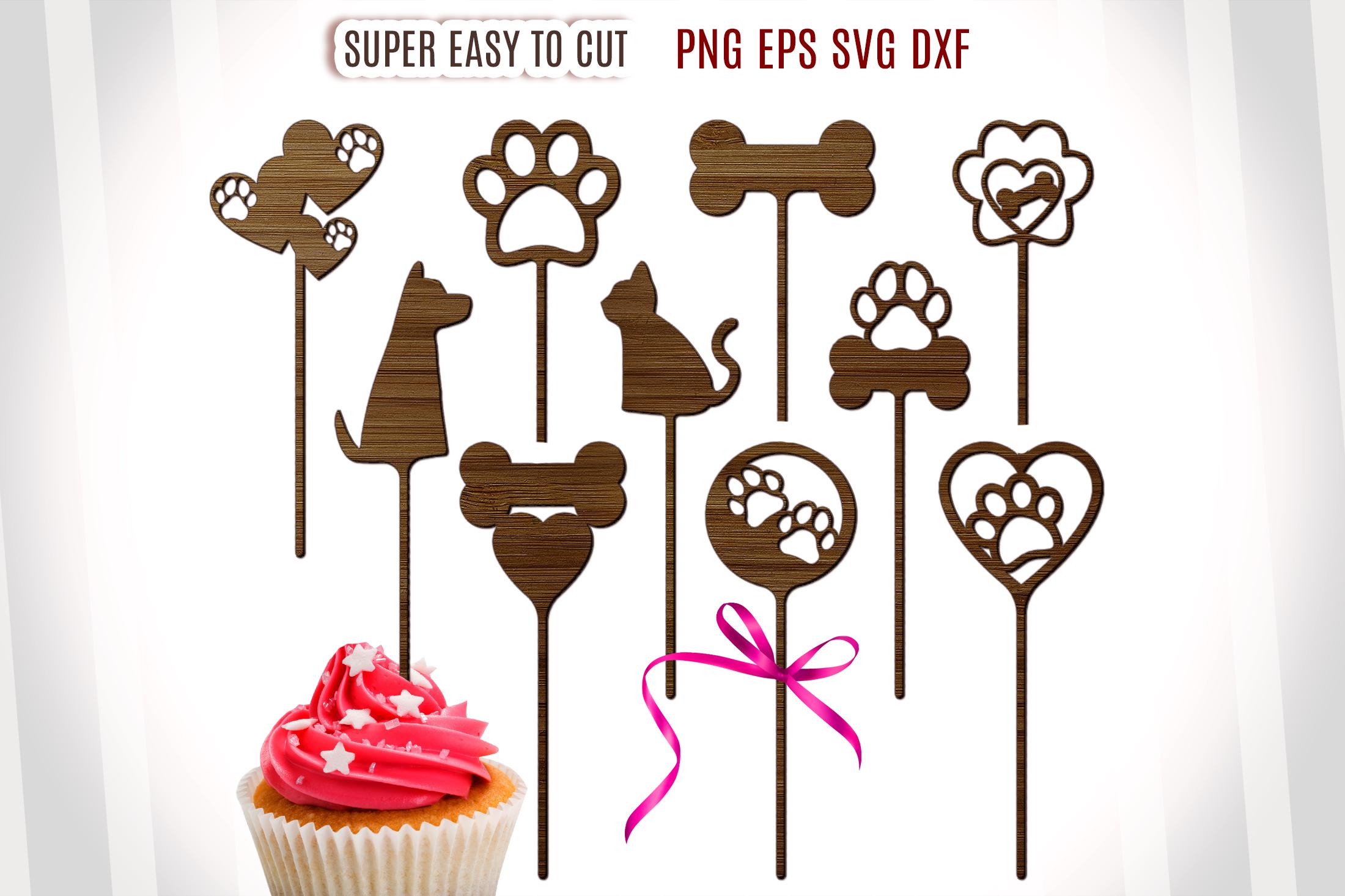 Pet Cake Topper Svg, Dog Birthday Topper Svg, Puppy Birthday Cut File ...