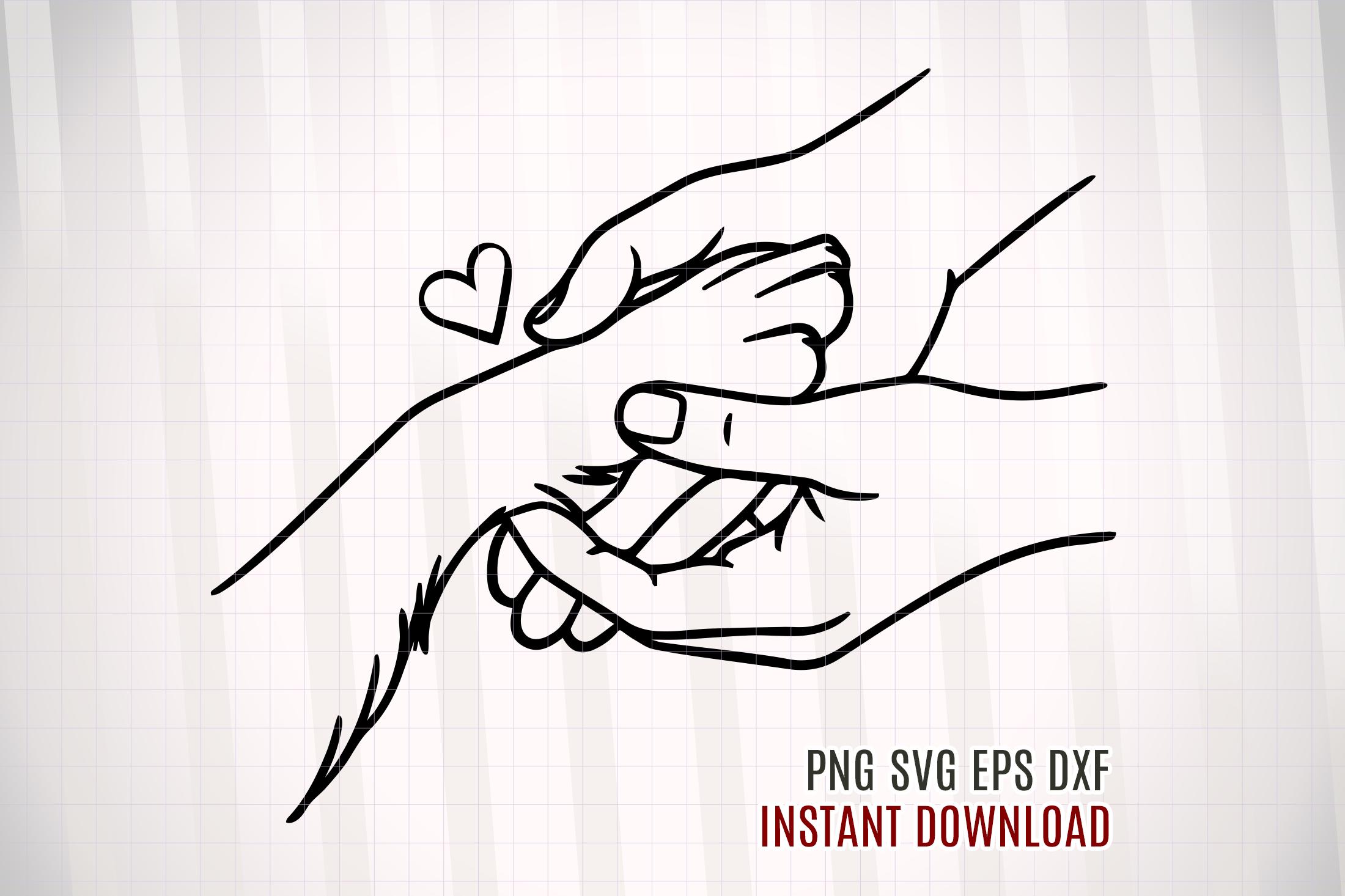 Paw and Hand Line Art SVG, PNG, Pet Owner Gift (digital Download) - Etsy