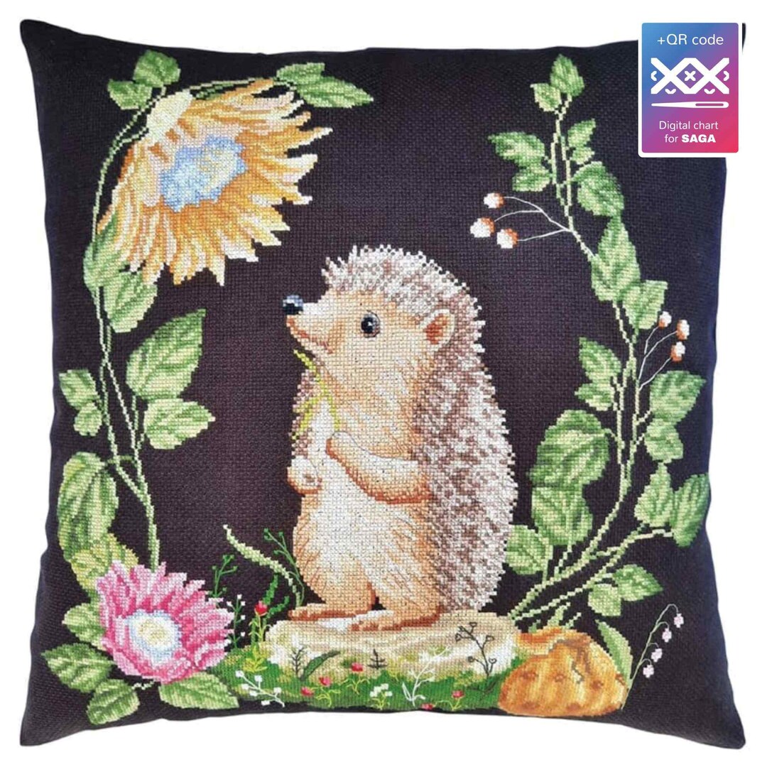 RTO Counted Cross Stitch Kit Night Forest Hedgehog CU091 SAGA ...