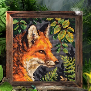 Needlepoint Pillow Kit Fox Animal Collection Dart 5442, DIY Tapestry ...