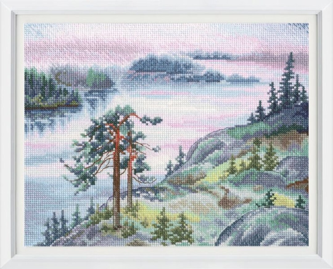 RTO Counted Cross Stitch Kit Forest Landscape M993 / River Forest ...
