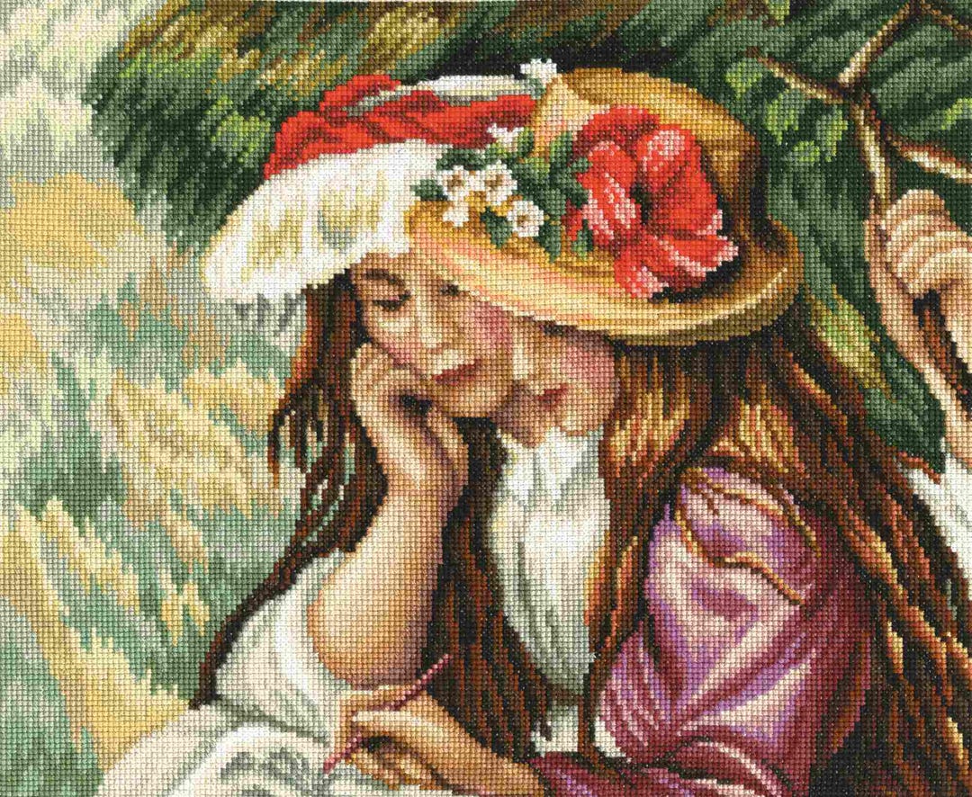 RTO Counted Cross Stitch Kit: Drawing Girls Portrait, People Artwork - Etsy