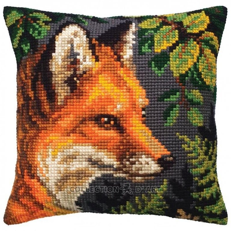 Tapestry Pillow Fox - Etsy UK