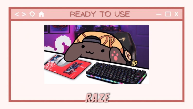 3 Valorant Bongo Cats Sage,killjoy,raze Virtual Camera for Twitch ...