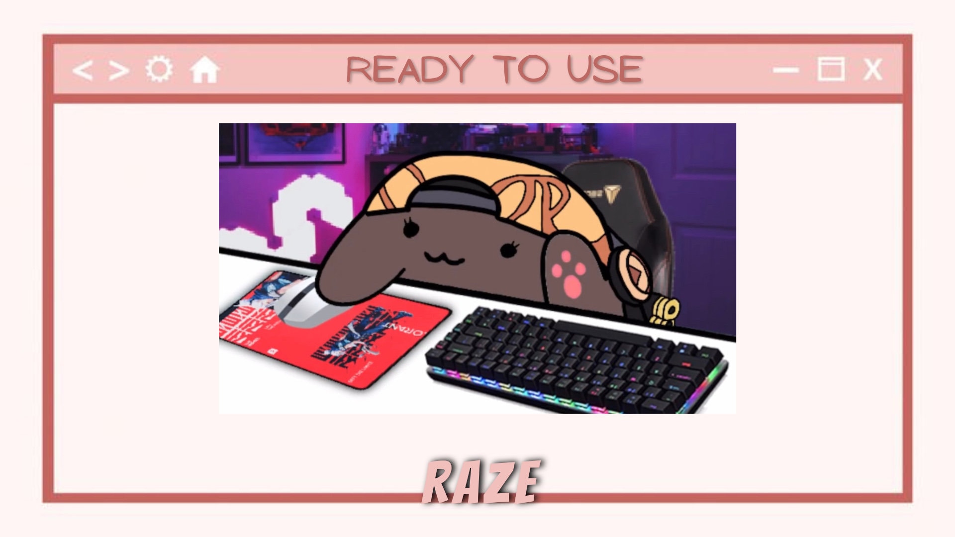 3 Valorant Bongo Cats Sage,killjoy,raze Virtual Camera for Twitch, Youtube,facebook,discord and ...