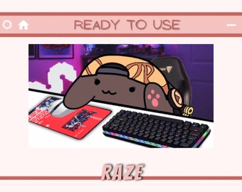 3 Valorant Bongo Cats Sage,killjoy,raze Virtual Camera for Twitch ...