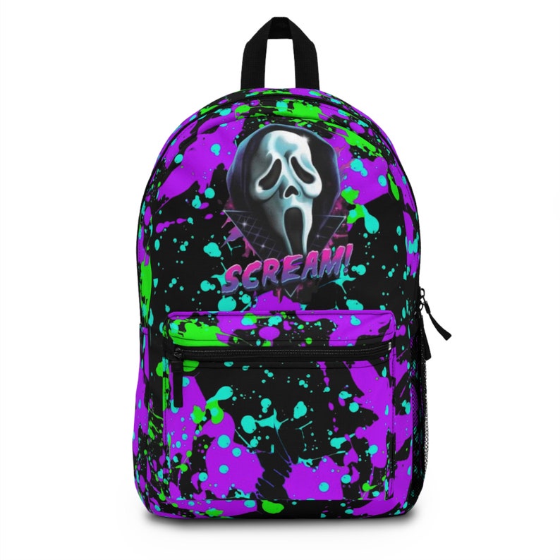 Neon Scream Backpack, Ghostface Bag, Ghost Face Backpack, Horror ...