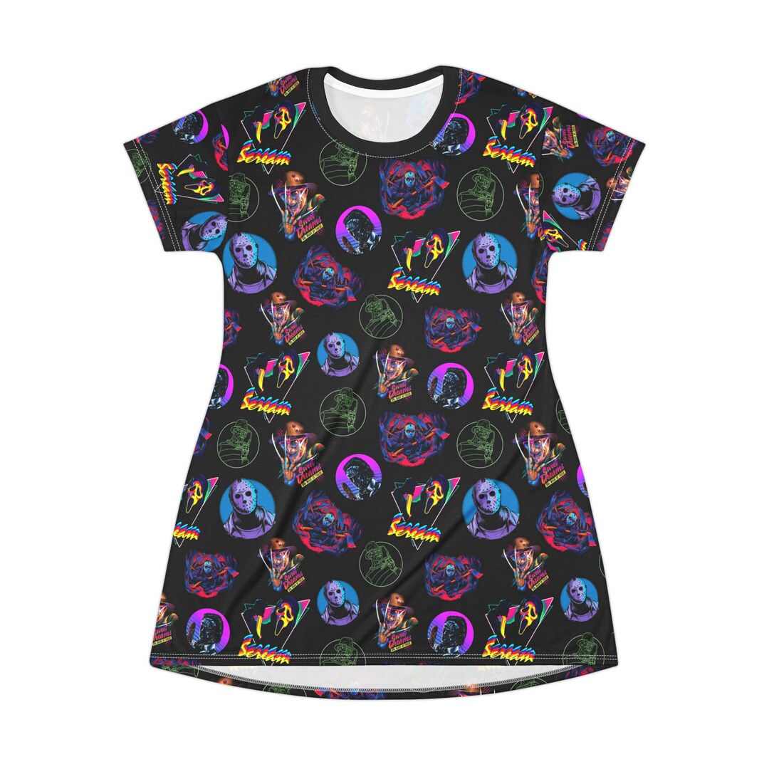 Retro Slasher Movie Character Dress, Classic Horror Characters, Cute ...