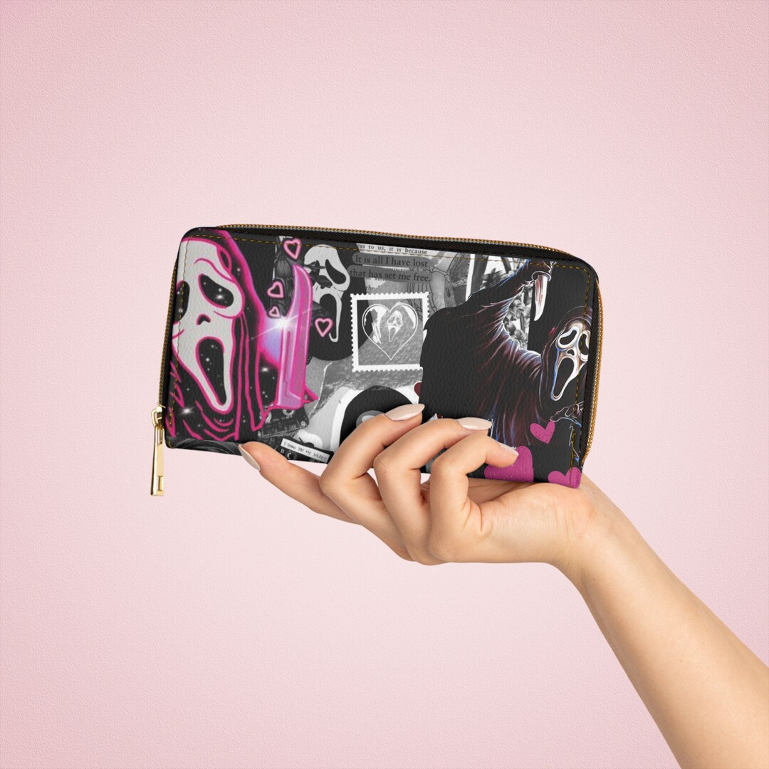 Scream Zipper Wallet, Pastel Purse, Edgy Punk Wallet Purse, Punk ...