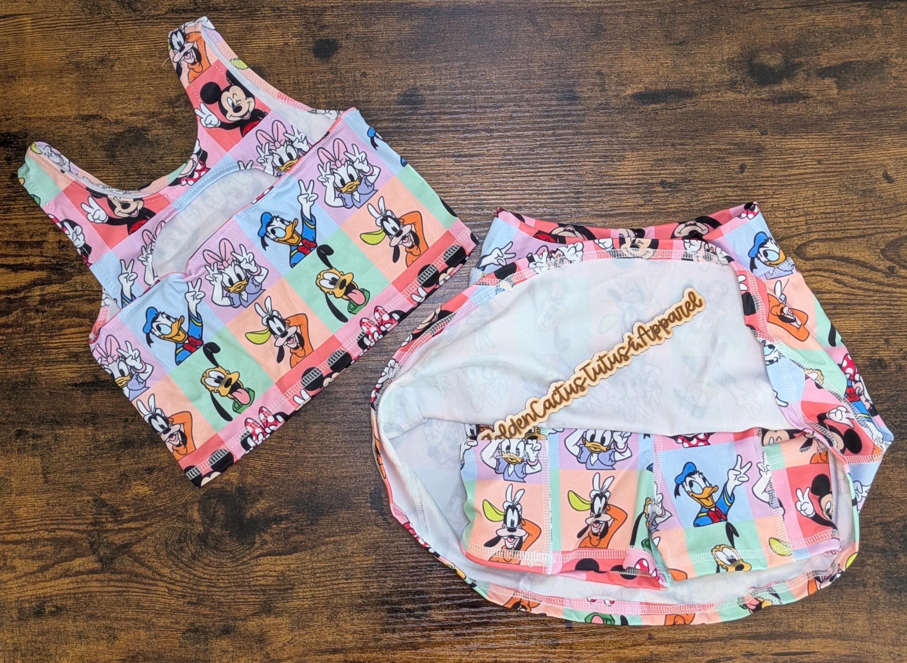 Magical Friends Colorful Collage Activewear Skirt Shorts Theme Park ...