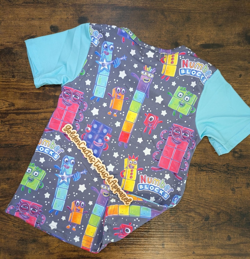 Number Blocks Sibling Matching Outfits Tee and Twirl Dress - Etsy
