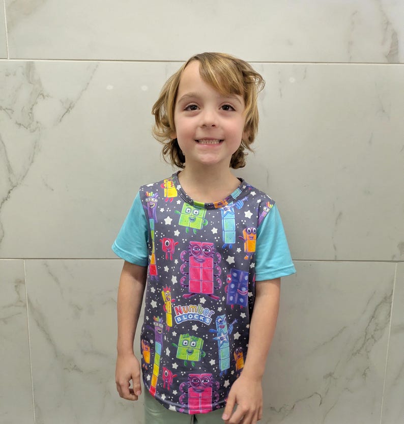 Number Blocks Sibling Matching Outfits Tee and Twirl Dress - Etsy