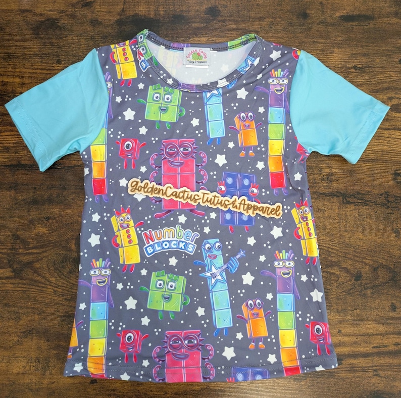 Number Blocks Sibling Matching Outfits Tee and Twirl Dress - Etsy