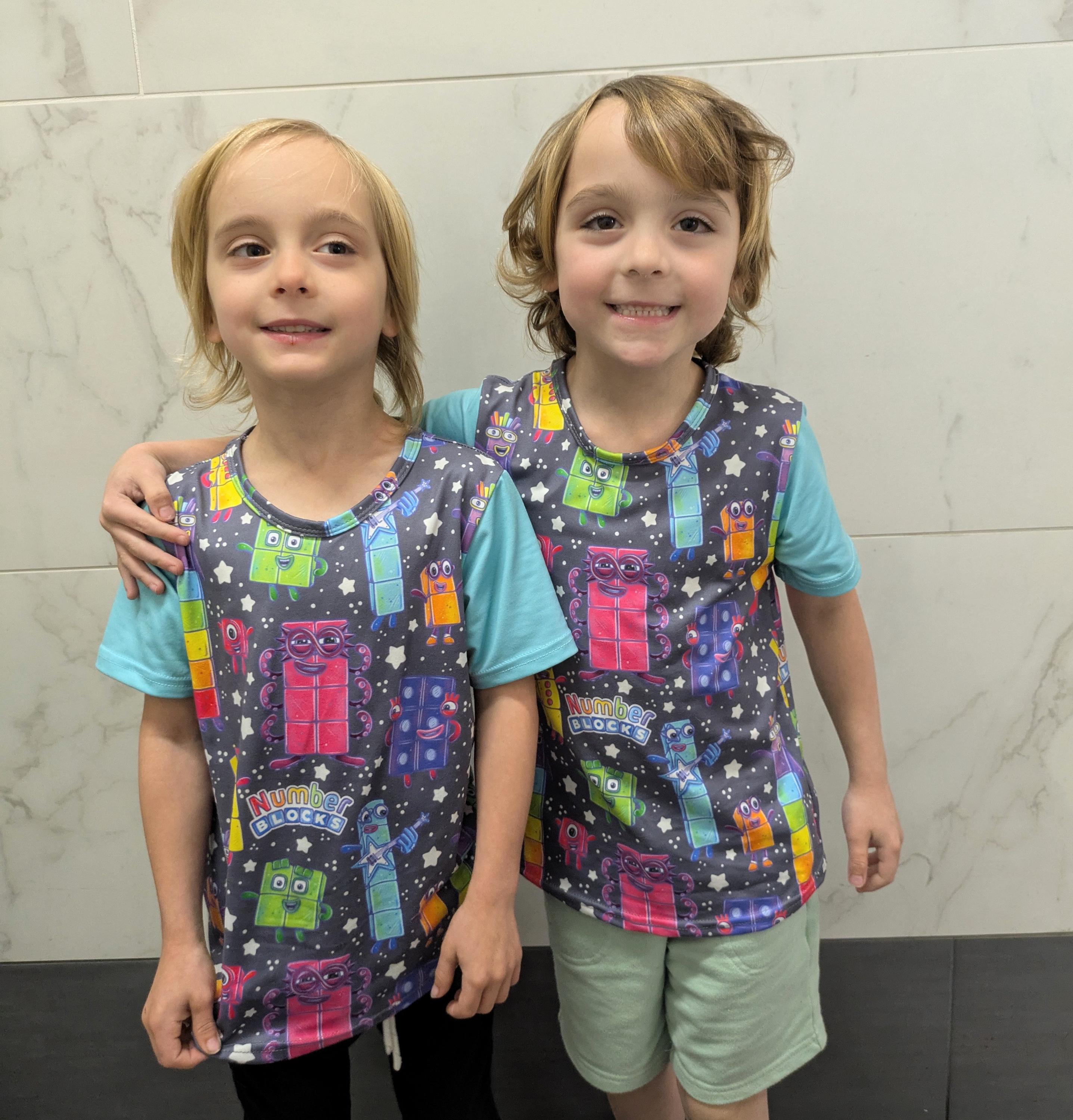 Number Blocks Sibling Matching Outfits Tee and Twirl Dress - Etsy