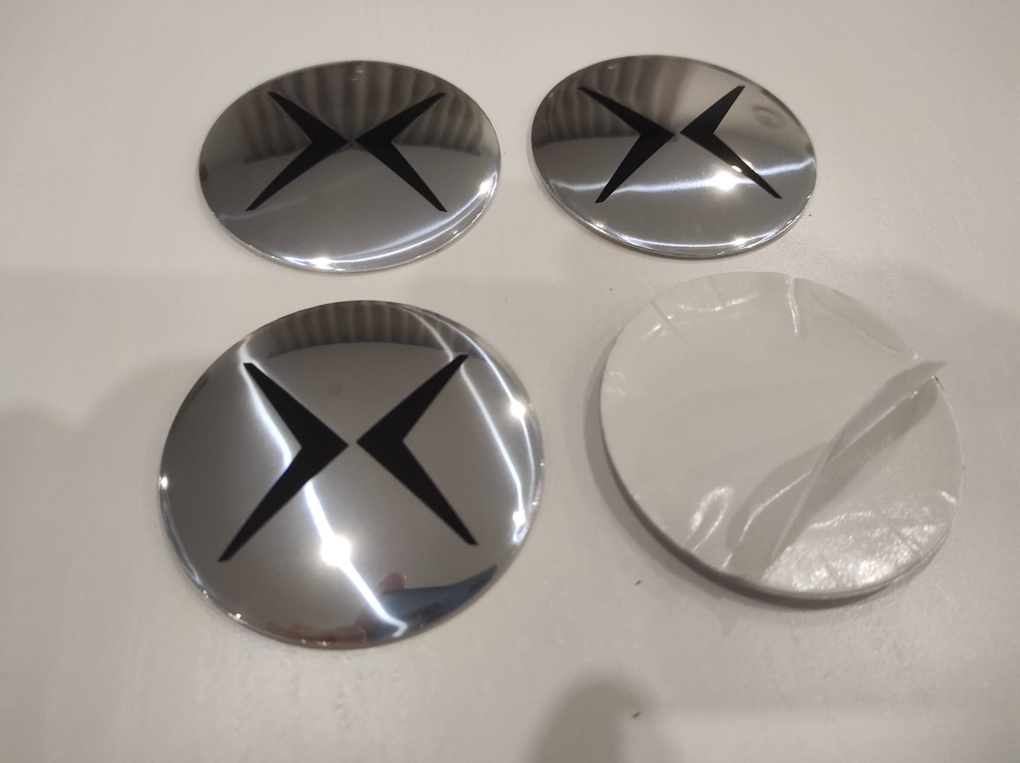 Metal Stickers Car Wheel Center Cap Set of 4 Polestar - Etsy