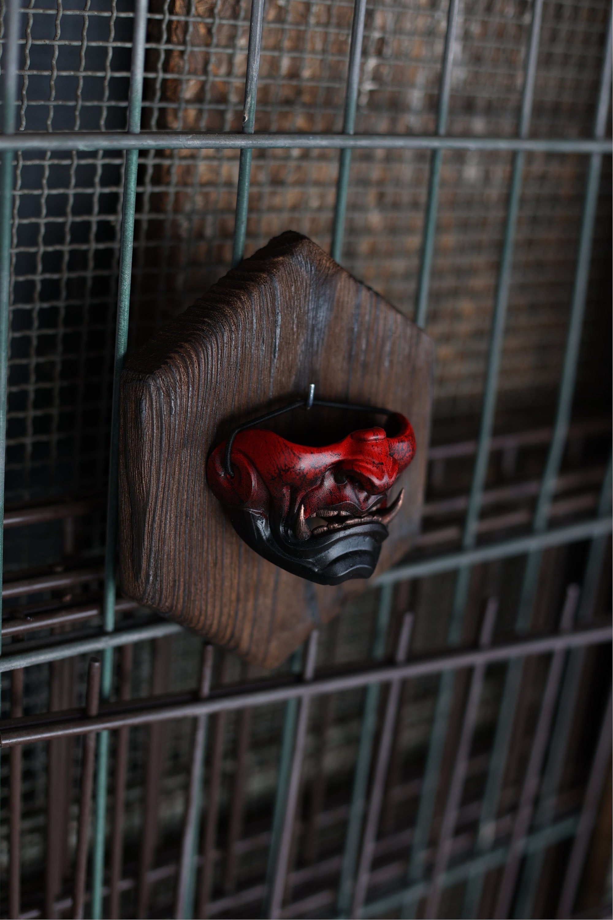 Traditional Japanese Fujin Half Mask - Etsy