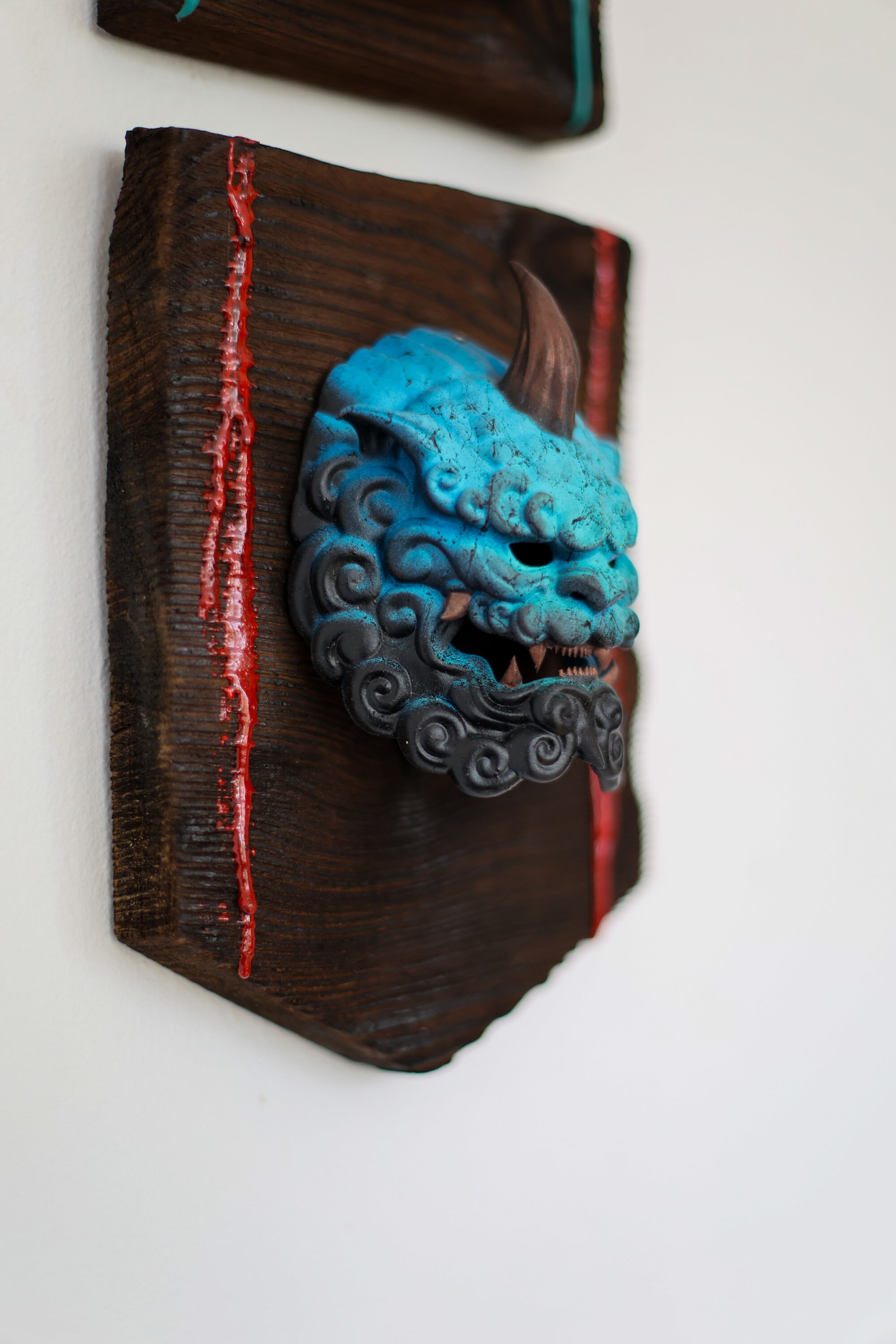 Traditional Japanese Foo Dog Mask Set - Etsy