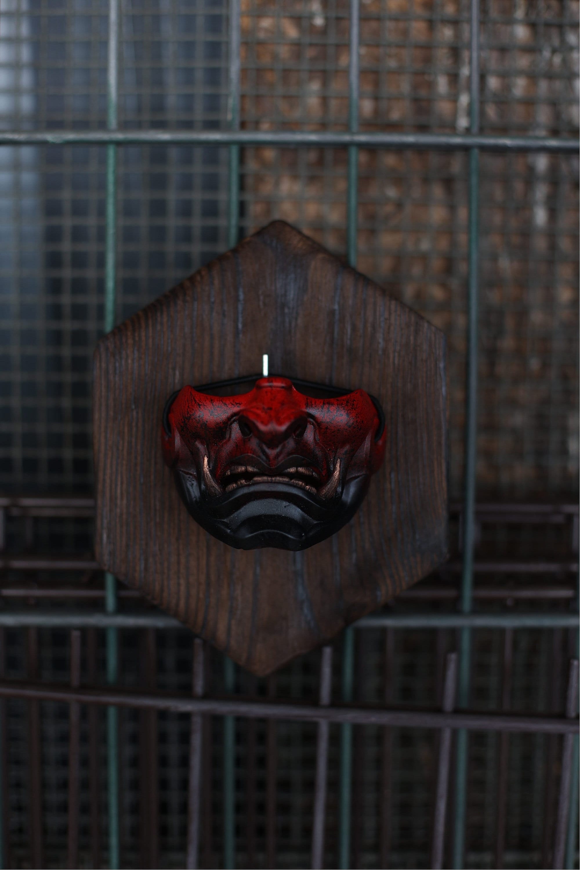 Traditional Japanese Fujin Half Mask - Etsy