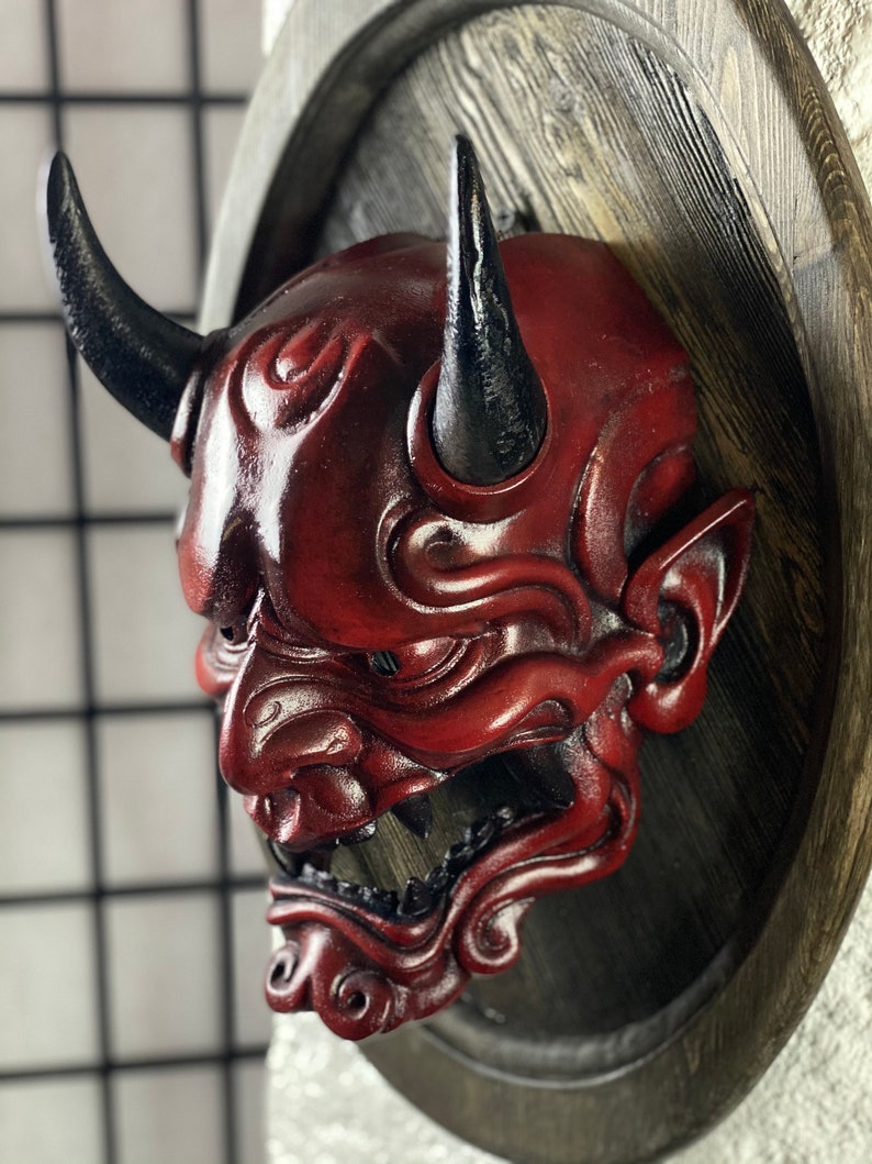 Traditional Japanese Oni Mask - Etsy