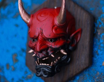 Traditional Japanese Hannya Mask Oni Demon Japanese Traditional Mask ...