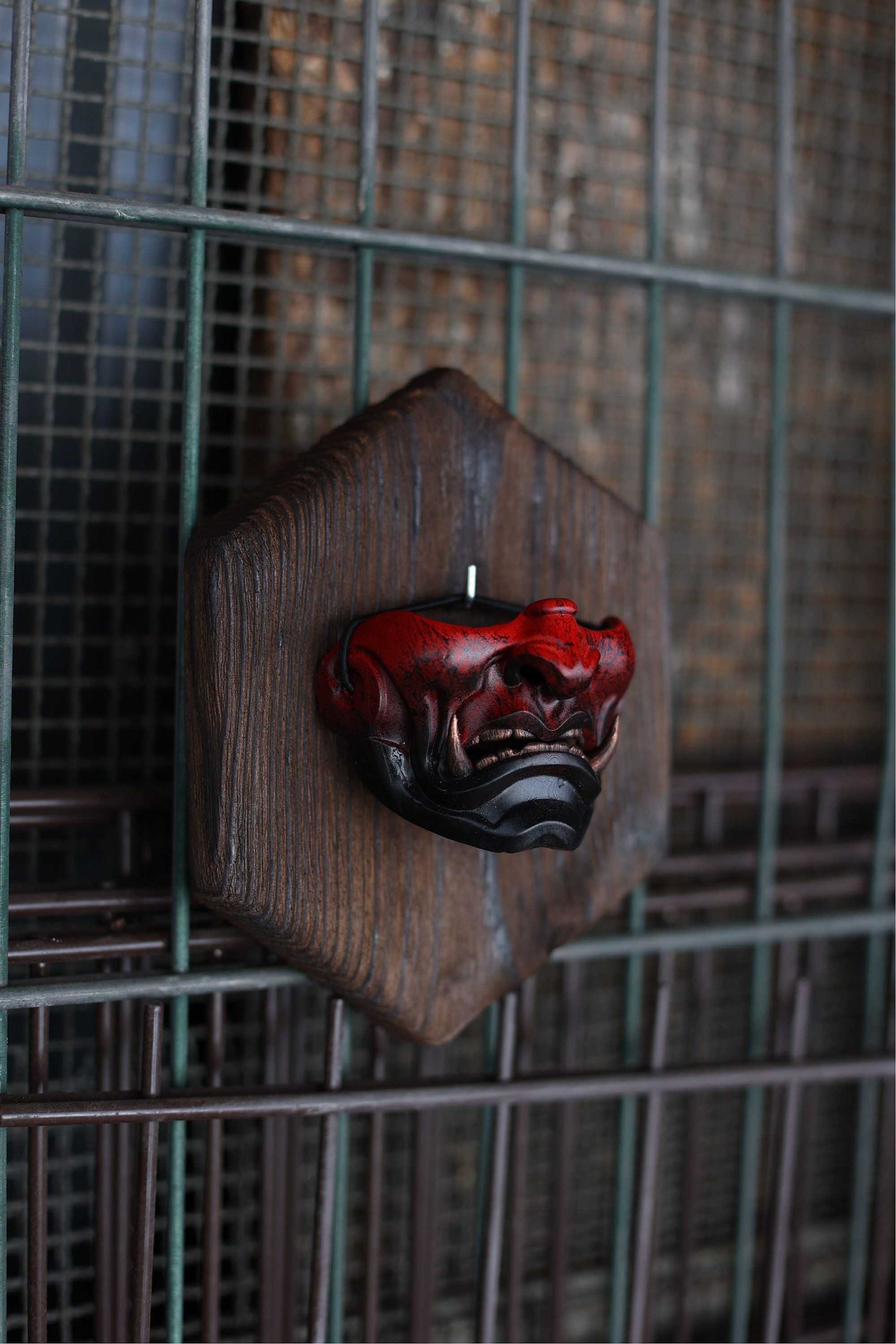 Traditional Japanese Fujin Half Mask - Etsy