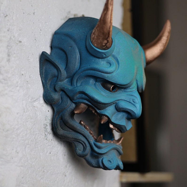 Traditional Japanese oni Mask - Etsy