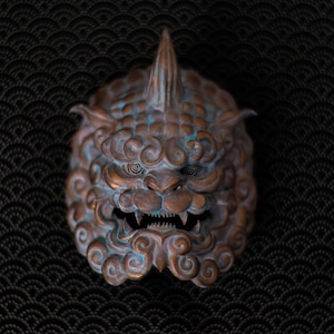 Traditional Japanese Foo Dog Mask - Etsy