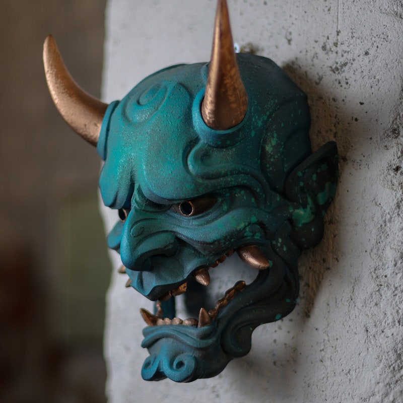Oni Face Mask - Etsy