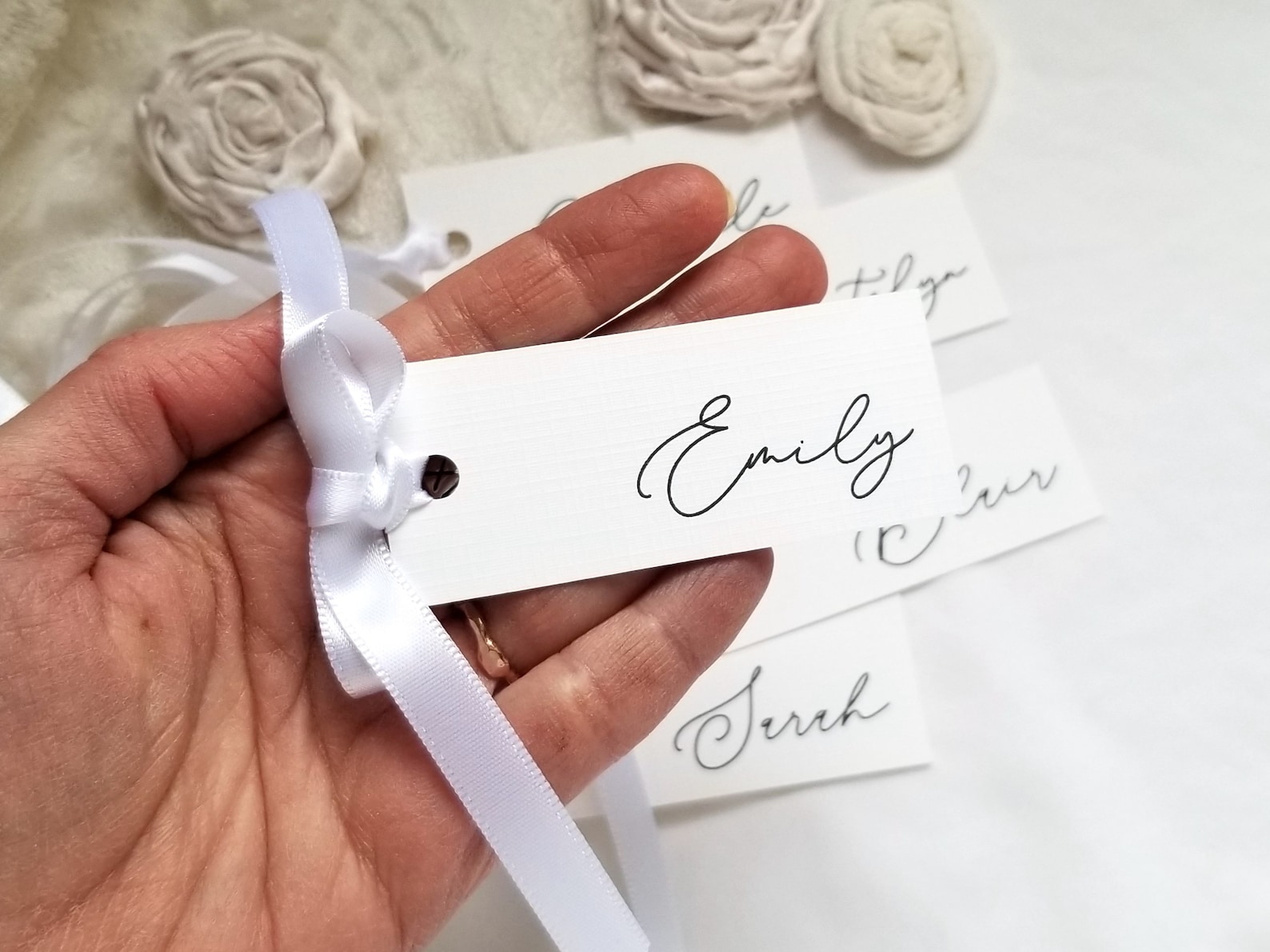 Wedding Gift Tags Gift Tags With Ribbon Hanger Name Tags - Etsy