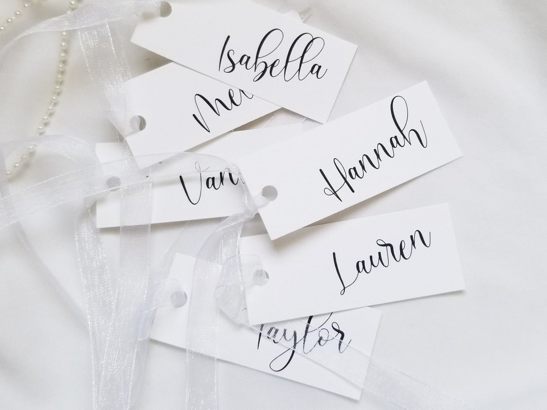 Gift Bag Tag, Gift Tag With Ribbon, Bag Tag, Name Tag, Custom Tag ...