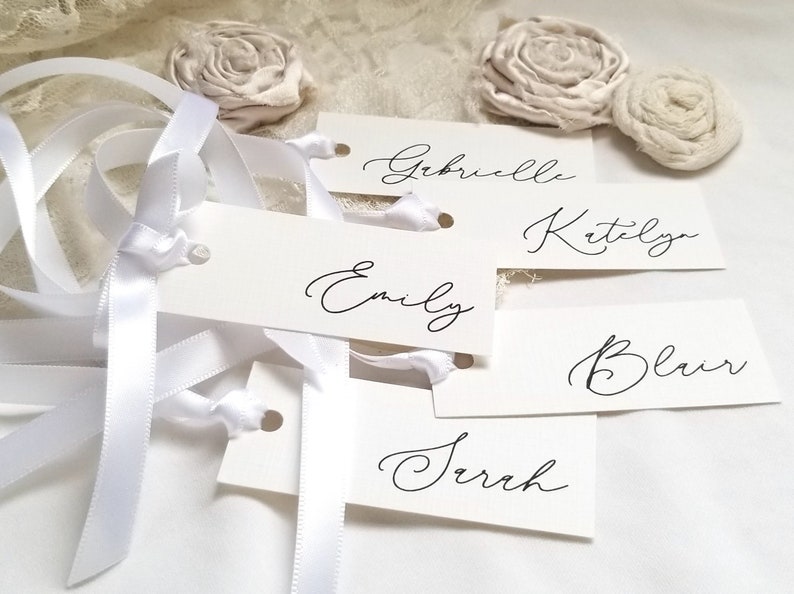 Wedding Gift Tags Gift Tags With Ribbon Hanger Name Tags - Etsy