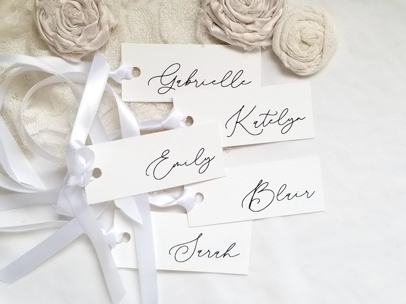 Wedding Gift Tags, Gift Tags With Ribbon, Hanger Name Tags, Bridesmaids ...
