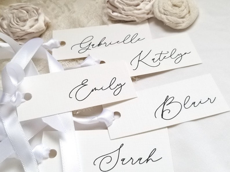 Wedding Gift Tags Gift Tags With Ribbon Hanger Name Tags - Etsy