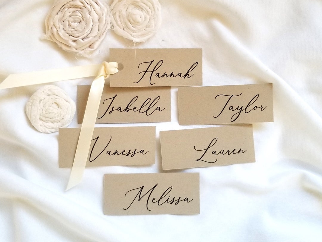 Name Tags for Wedding, Bridesmaids Tags, Calligraphy Name Tags, Small ...