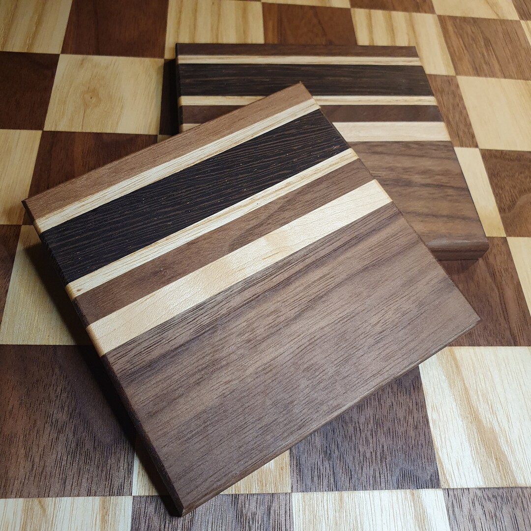 Bespoke Handmade Solid Wood Coasters With Built in Bottle Opener - Etsy
