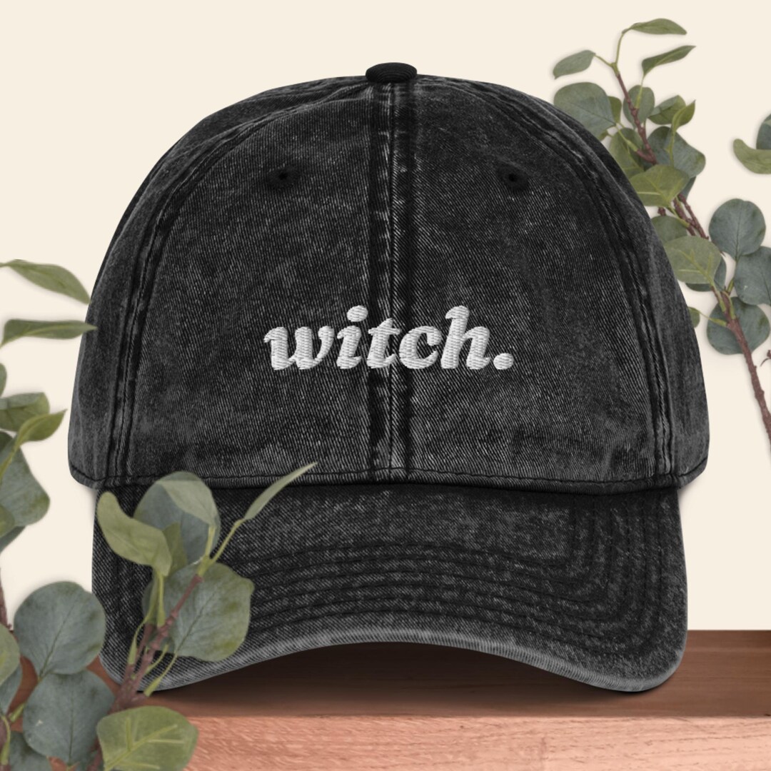 Embroidered Witch Hat, Vintage Embroidered Witch Cap, Men & Women ...