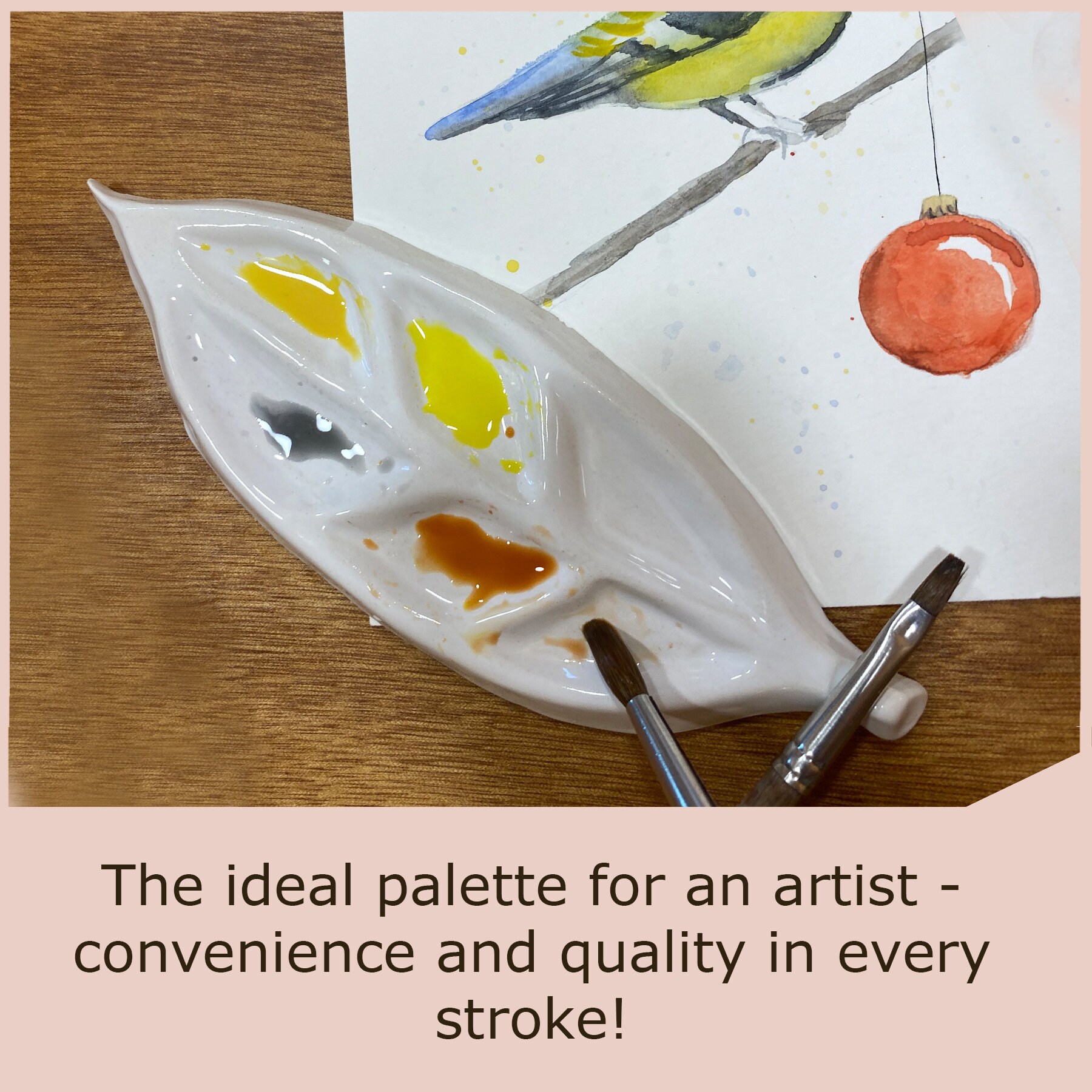 Сeramic Palette, Handmade Watercolor Palette, Ceramic Watercolor ...