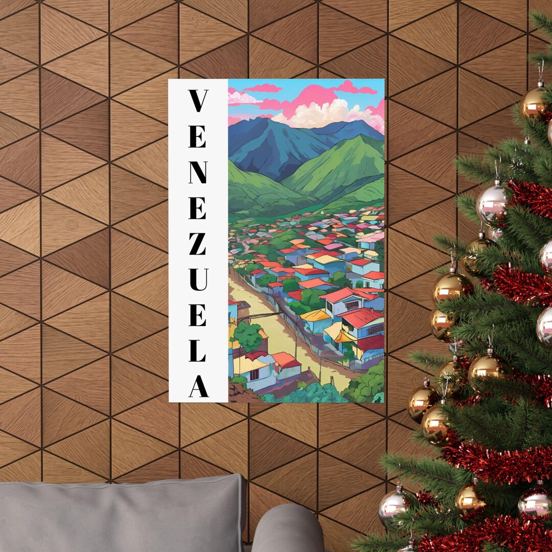 Venezuela Poster Travel Print, Venezuela Poster, Birthday Gift, Wedding ...