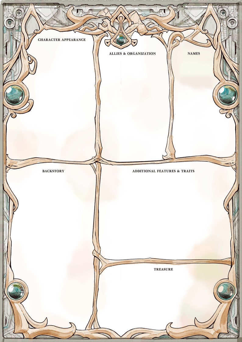 Tinkering Artificer Dnd 5e Character Sheet Form Fillable Etsy Uk 