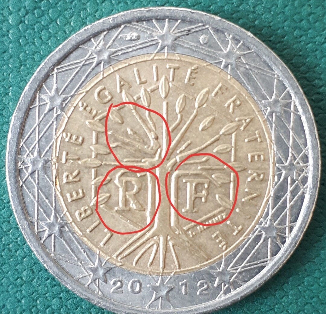 Coin 2 Euros France With Minting Defect - Etsy