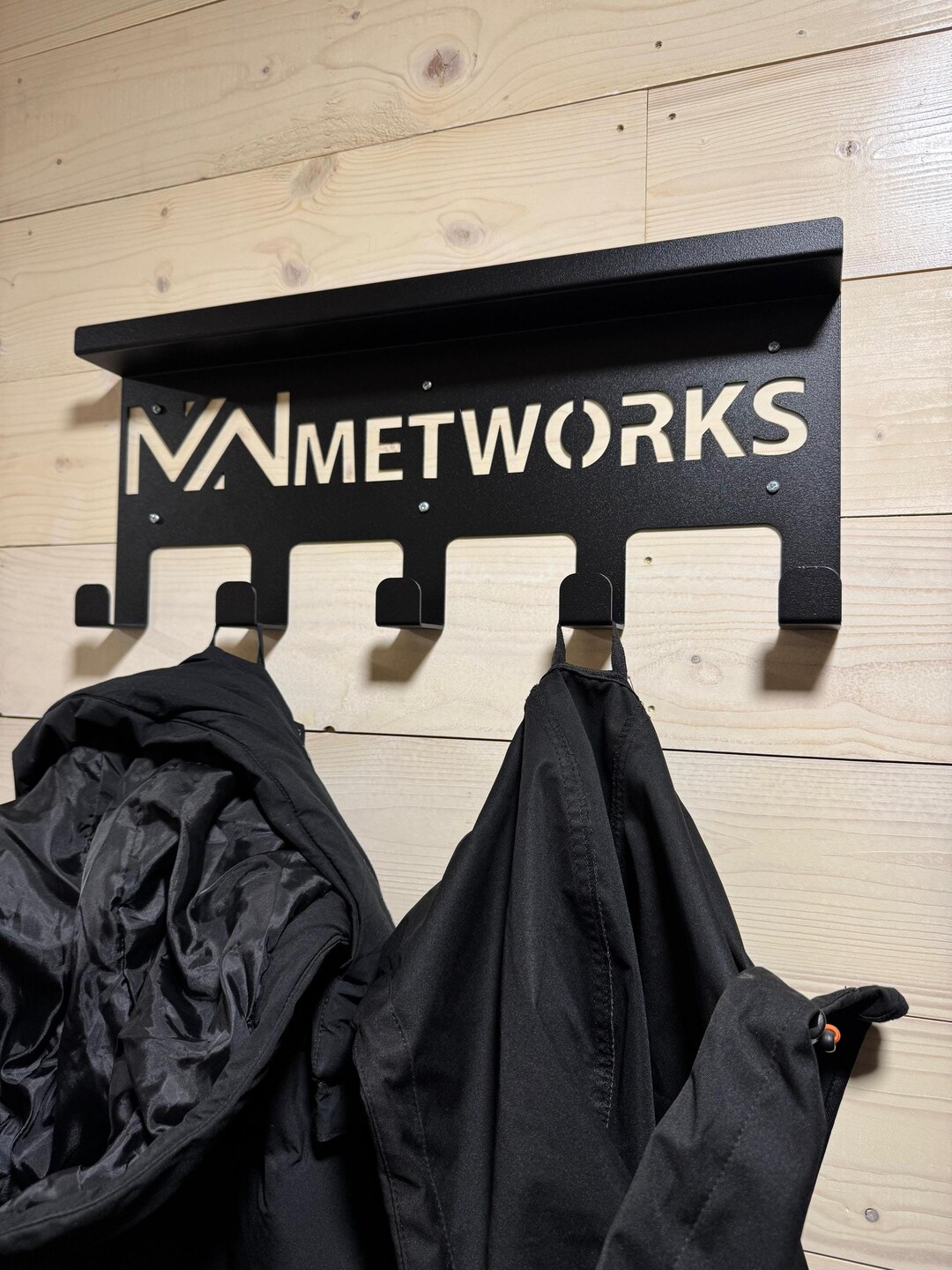 Custom Metal Name/logo Coat Rack, Personalized Hanger, Metal Wall Coat ...