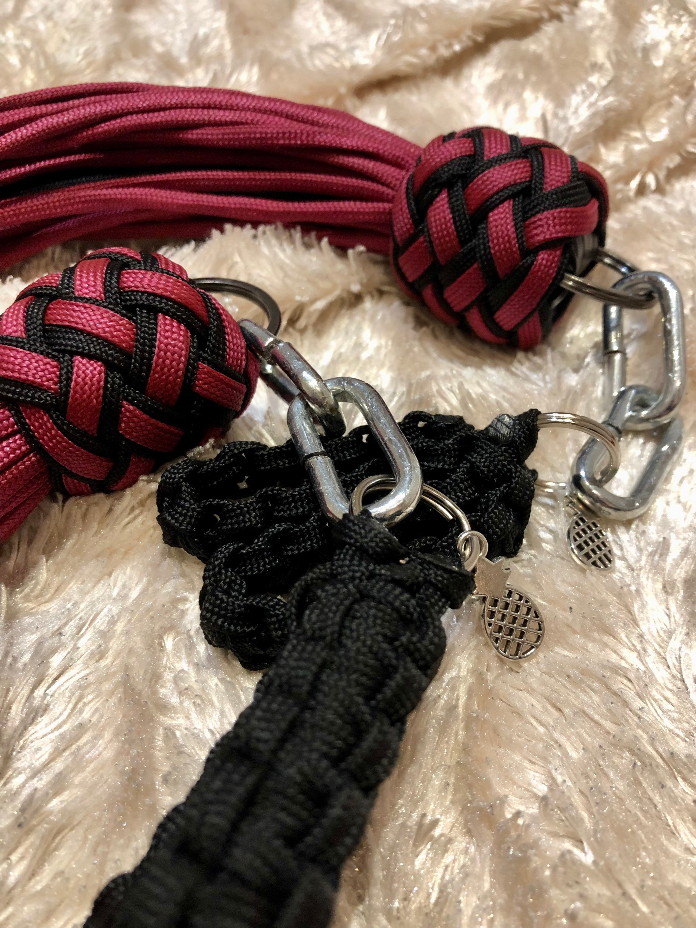 Pair of Poi Flogger/florentine Floggers Paracord Floggers. Set of ...